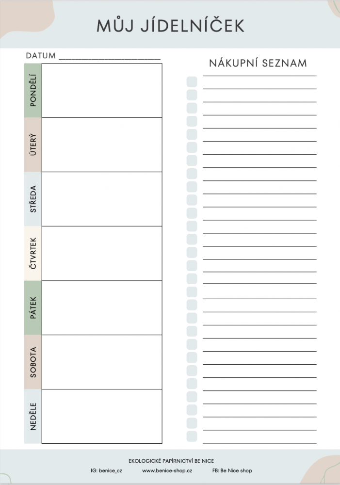 PDF Můj jídelníček